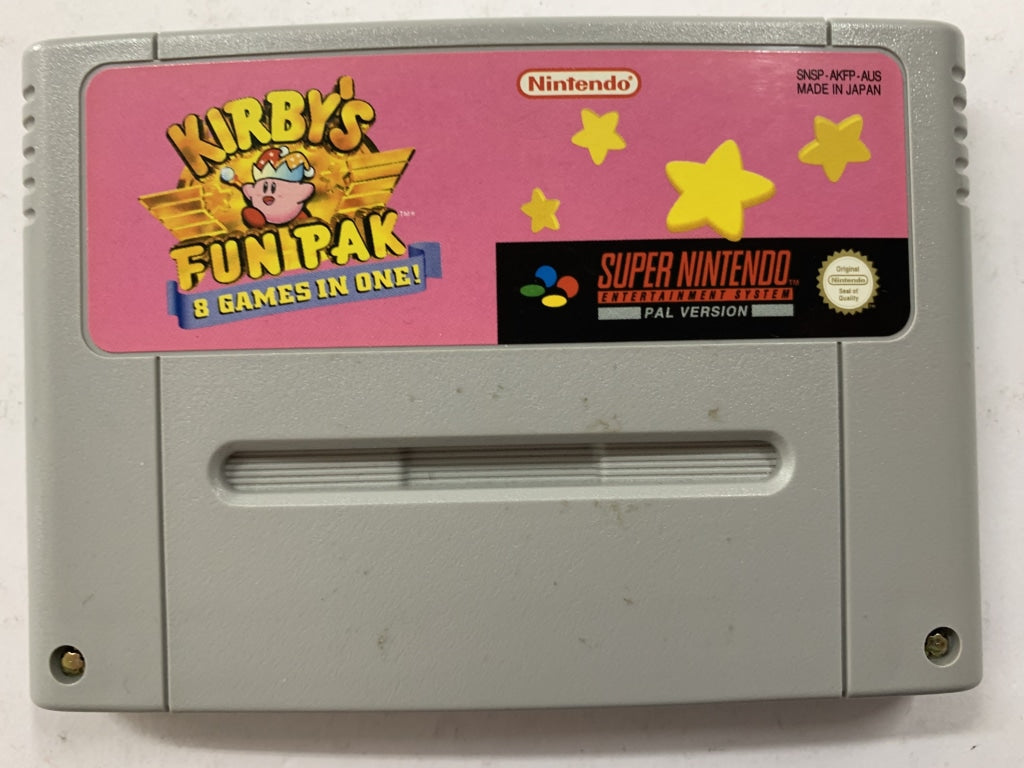 Kirby s Fun Pak 8 Games in 1 Cartridge The Game Experts