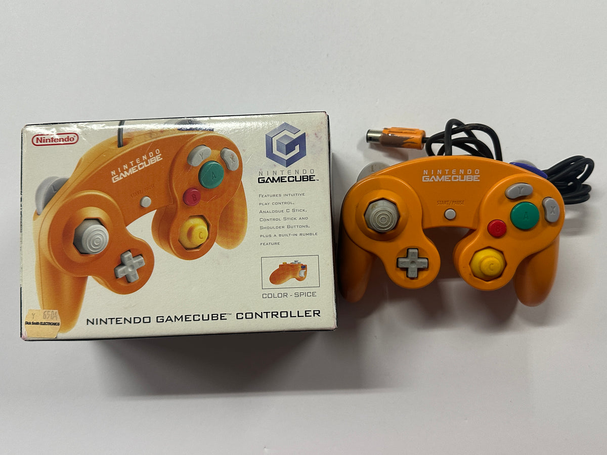 Genuine Nintendo Official Spice Orange Gamecube Controller Complete In – The Game Experts