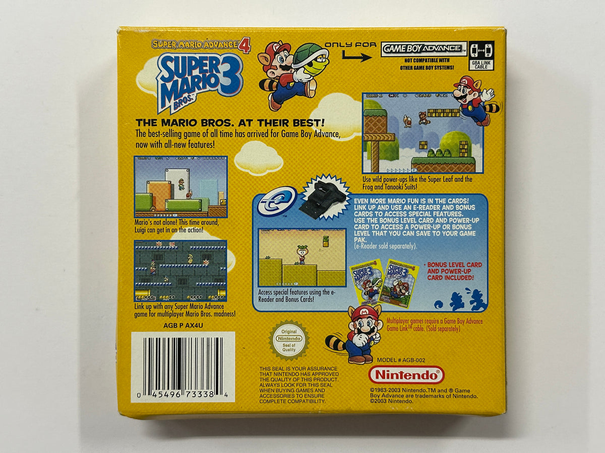 Super Mario Advance 4 Super Mario Bros 3 Complete In Box – The Game Experts