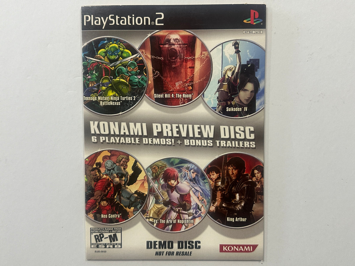 Konami Preview Disc Complete In Original Cover – The Game Experts