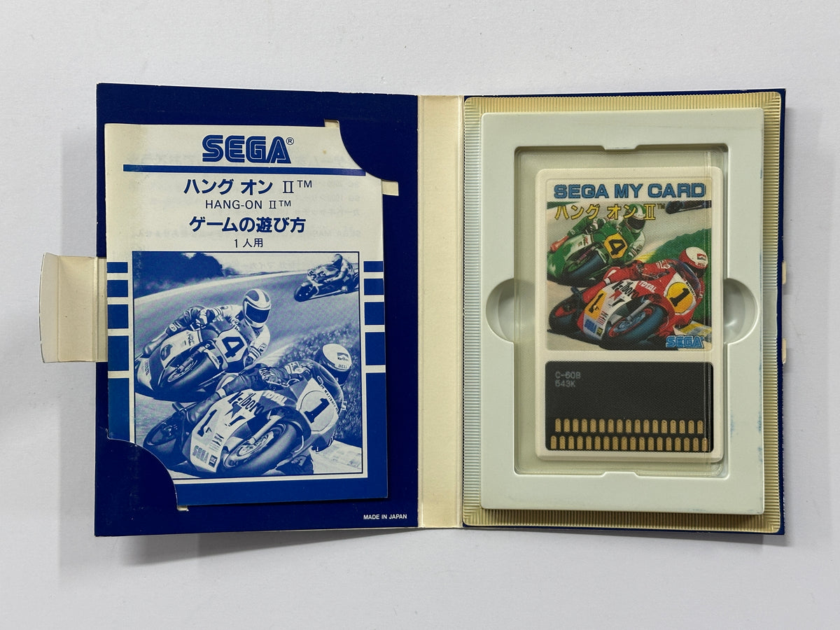 Hang On 2 NTSC-J Sega My Card Complete In Box – The Game Experts