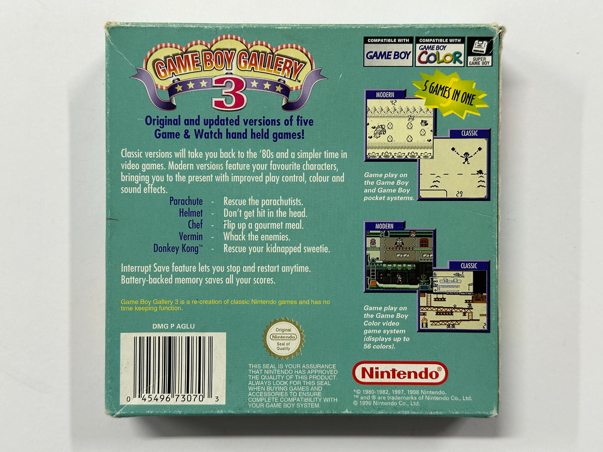 Gameboy Gallery 3 Complete In Box – The Game Experts