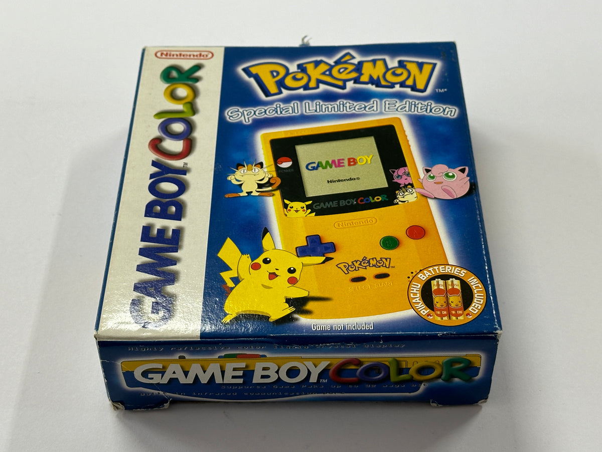 Limited Special Edition Pokemon Pikachu Nintendo Gameboy Color Console ...