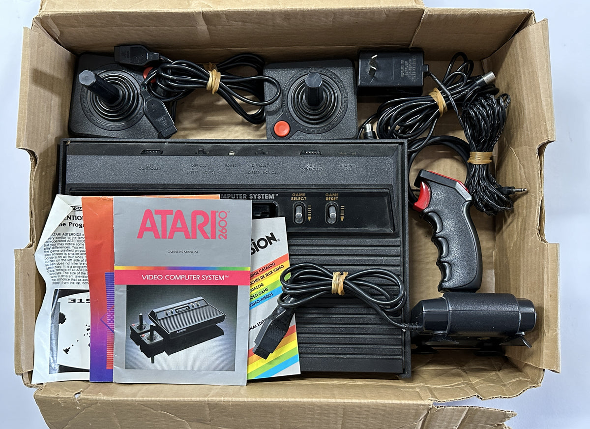 Atari 2600 4 Switch Vader Console Complete In Box – The Game Experts