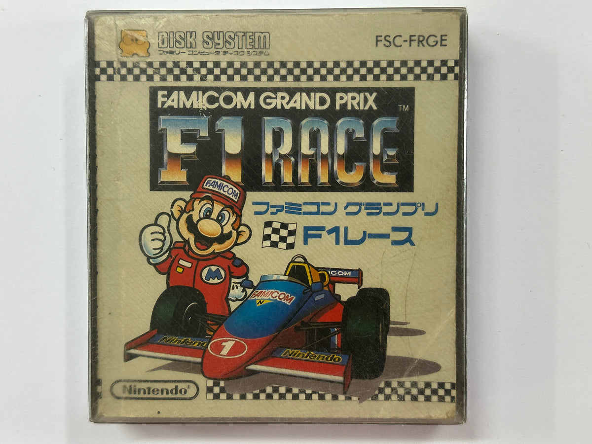 Famicom Grand Prix F1 Race Famicom Disk System Cartridge Complete In O ...