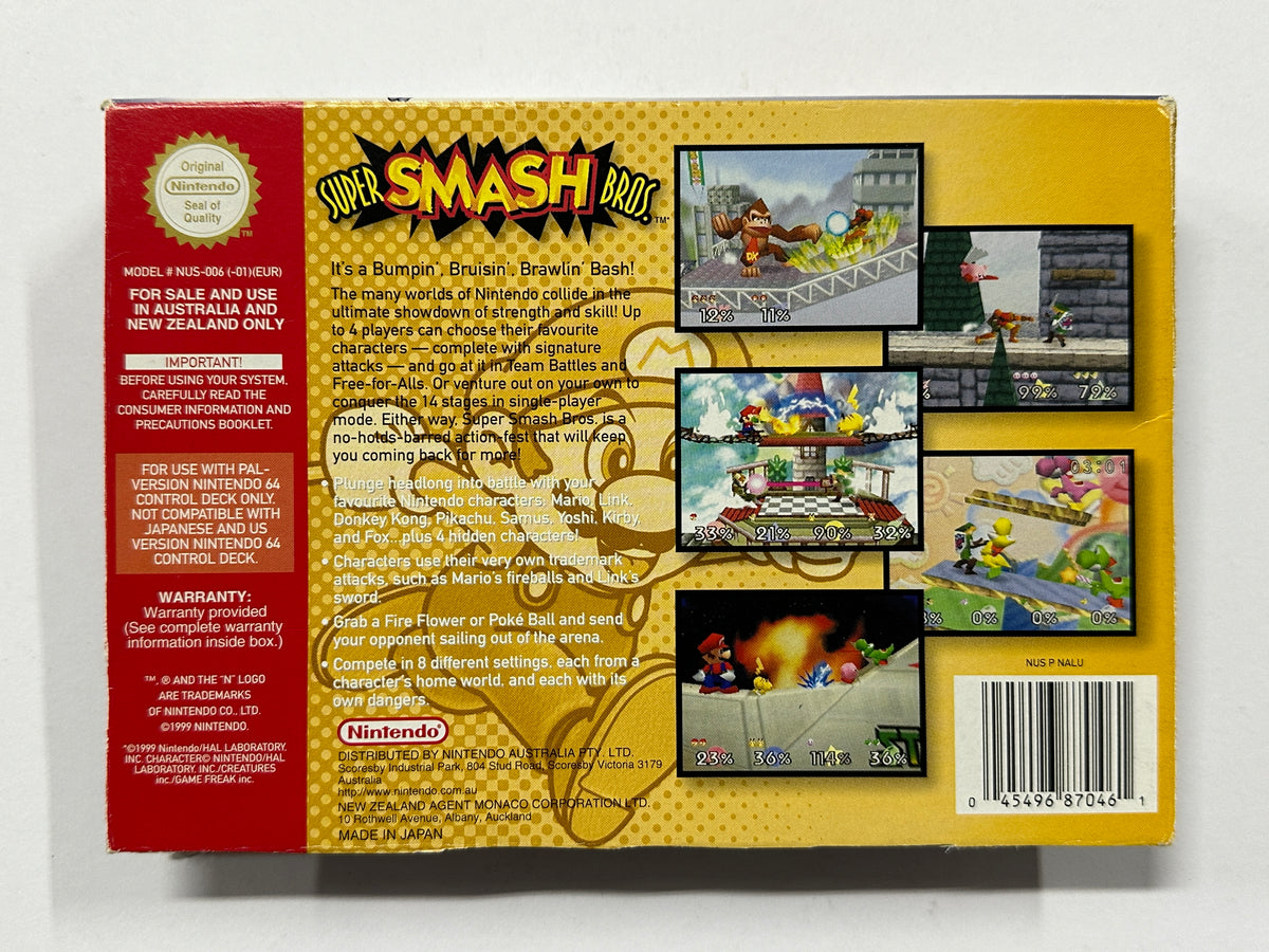 Super Smash Bros Complete In Box – The Game Experts