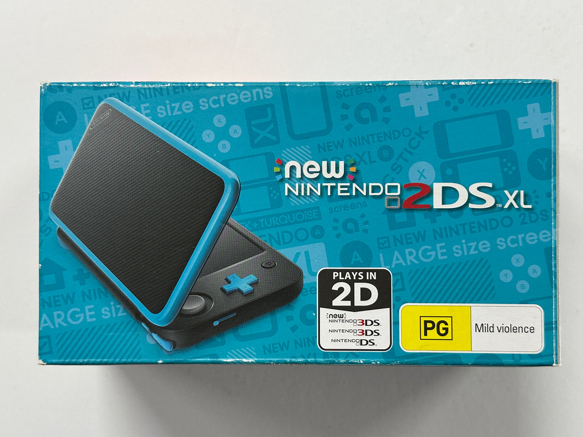 'new' Nintendo 2DS XL Black/Turquoise Console Complete In Box – The ...