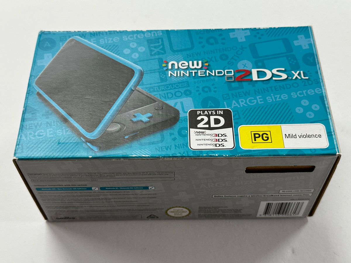 'new' Nintendo 2DS XL Black/Turquoise Console Complete In Box – The ...