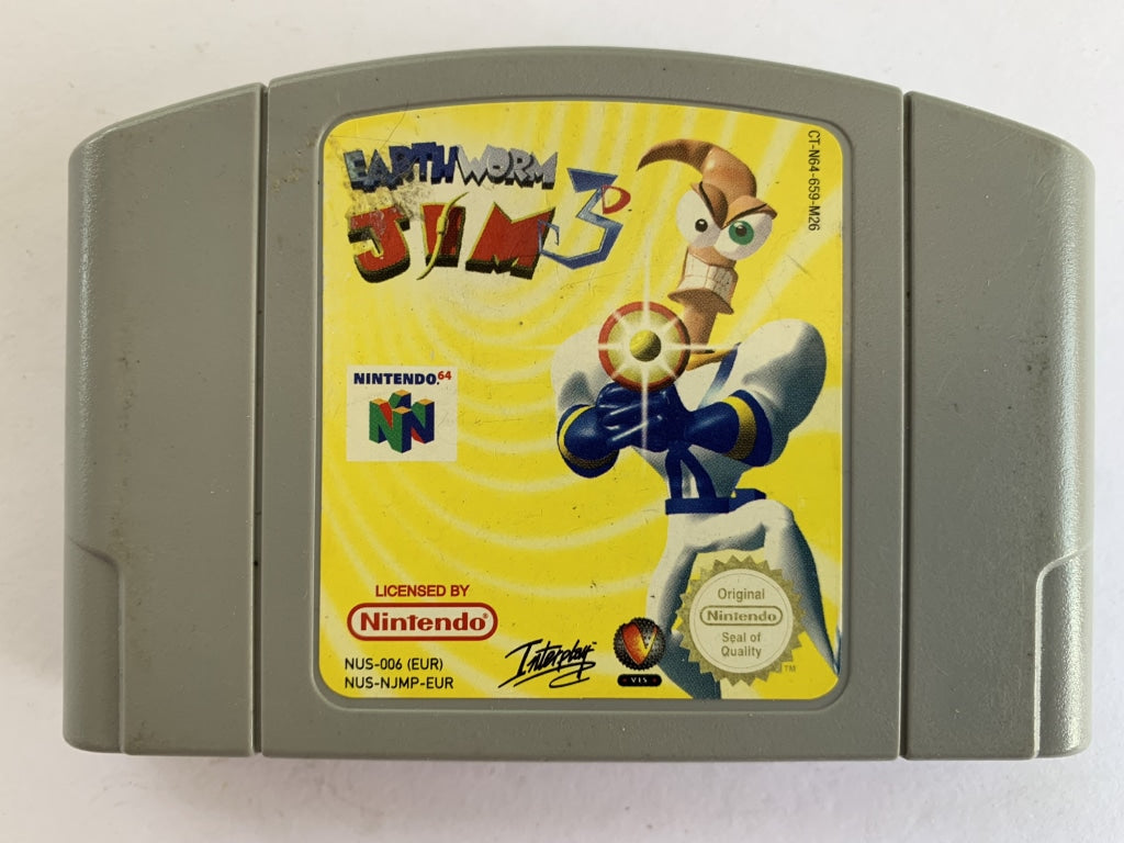 Earthworm Jim 3D Cartridge – The Game Experts