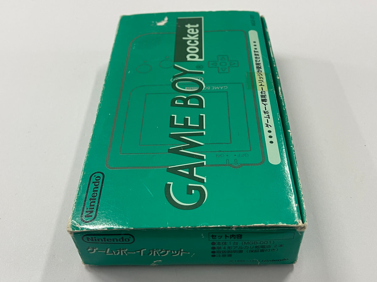 Green Gameboy Pocket Console Complete In Box – The Game Experts