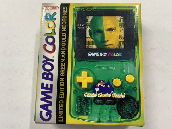 Limited Edition Ozzie Ozzie Ozzie Green Gold Gameboy Color Console C The Game Experts