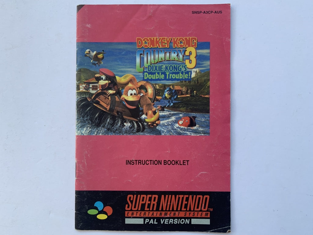 Donkey Kong Country 3: Dixie Kong's Double Trouble Game Manual – The ...