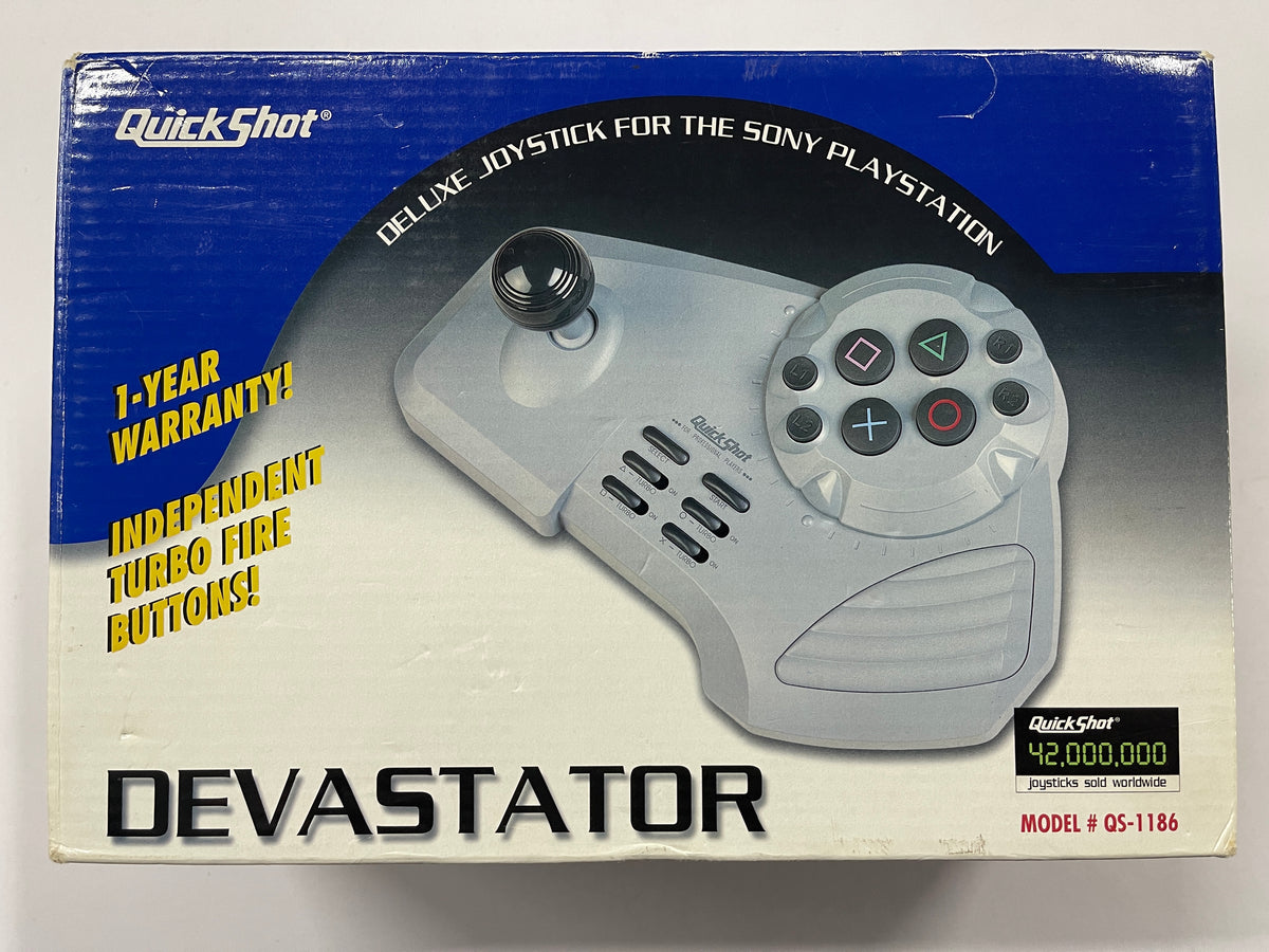 Quickshot Devastator Deluxe Arcade Joystick Controller Complete In Box ...