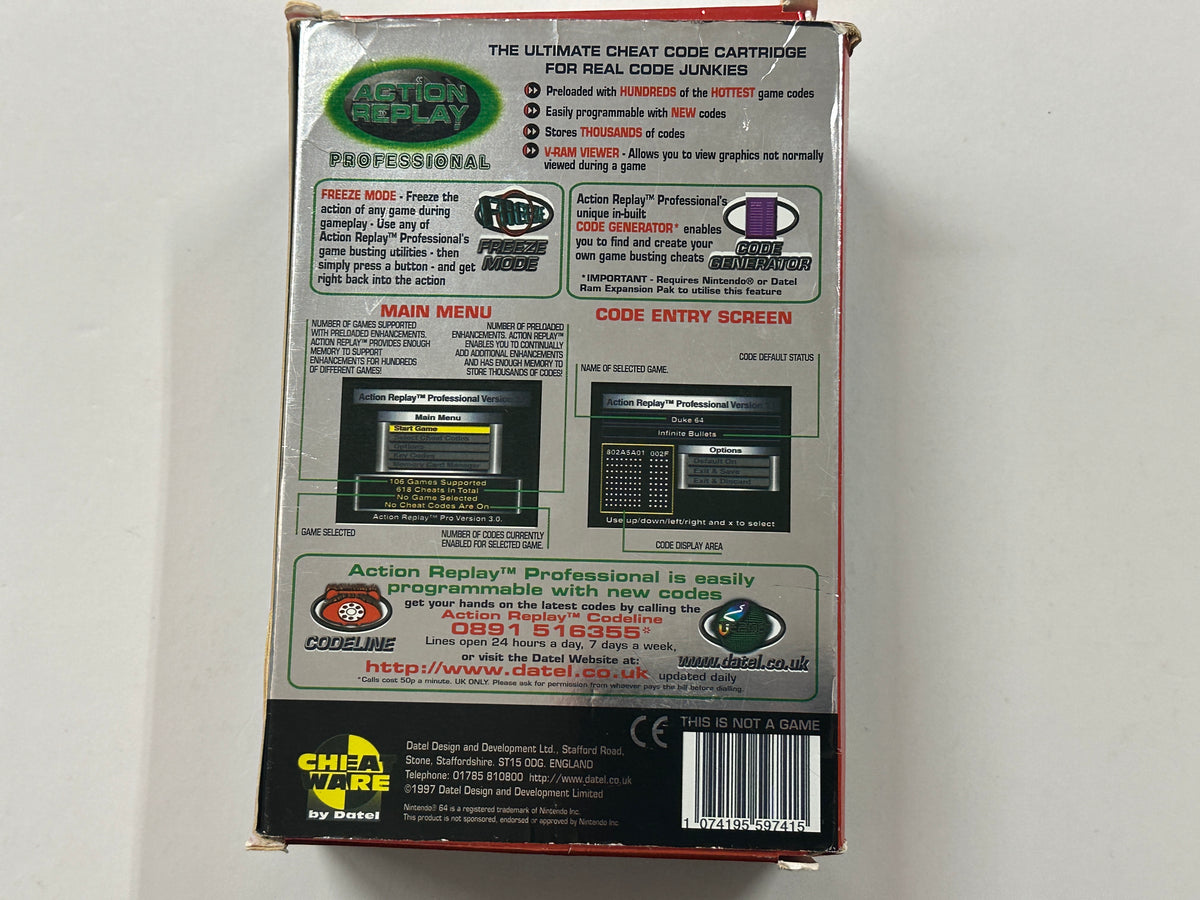Action Replay Professional Complete In Box – The Game Experts